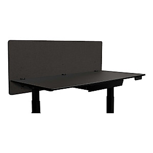 Stand Up Desk Store ReFocus Clamp-on Acoustic Desk Divider Privacy Panel That Reduces Noise and Visual Distractions (Ash Gray, 59" x 23.6")