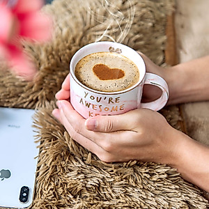 Thank You Gifts - Funny Inspirational, Thoughtful, Birthday, Friendship, New Job Gifts Ideas for for Women Friends, Coworkers, Boss, Employee - Graduation Gifts for Her - Ceramic Coffee Cup