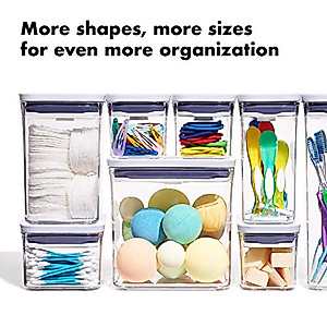 OXO Good Grips POP Container - Airtight Food Storage - Mini Square Short 0.5 Qt Ideal for 1 lb of baking soda or 14 oz of grains