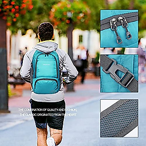 ONETOALL 30L Packable Backpack, Lightweight Hiking Backpacks, Foldable Water Resistant Travel Hiking Camping Daypack Backpack