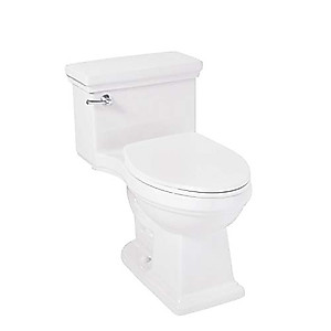 Signature Hardware 948418-12-L Key West 1.28 GPF One Piece Elongated Chair Height Toilet - Seat Included