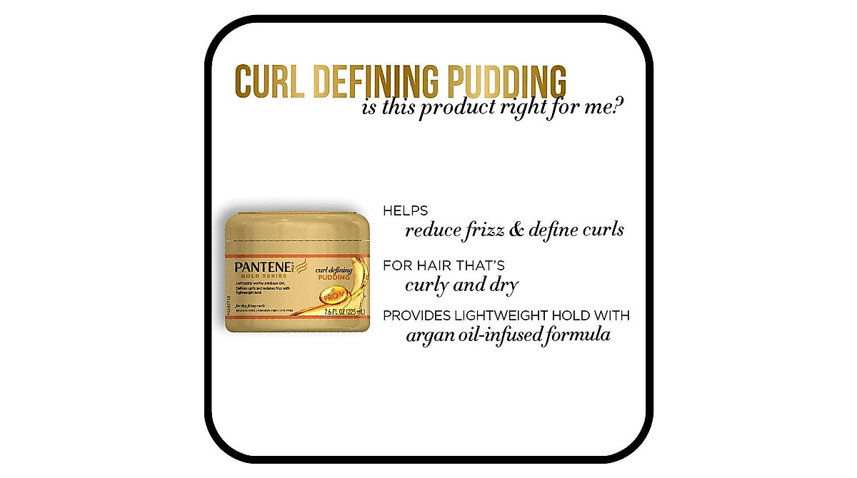 Pantene Gold Series Curl Defining Pudding - 2 Pack