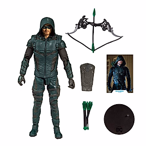 McFarlane Toys DC Multiverse Green Arrow: Arrow Action Figure, Multicolor, Model: