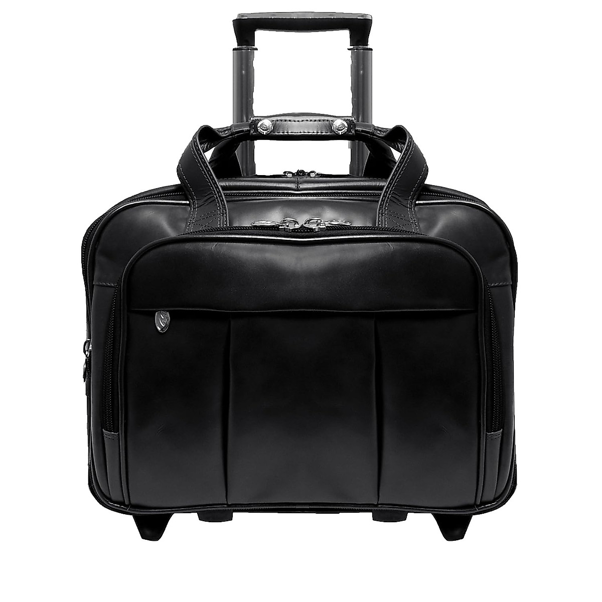 McKlein R Series Laptop Roller, Black Leather (80715)