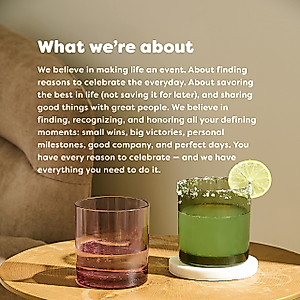 TOSSWARE RESERVE 12oz Old Fashioned - Color Series SET OF 4, Premium Quality, Tritan Dishwasher Safe & Heat Resistant Unbreakable Plastic Whiskey Glasses