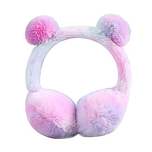VASTLUCKY Women Girls Winter Earmuffs Warm Outdoor Plush Ear Covers Fuzzy Fur Padded Headband Earwarmer