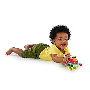 Bright Starts Sesame Street Jingle & Shake Elmo BPA-free Easy Grasp Baby Rattle, Ages 3-12 Months