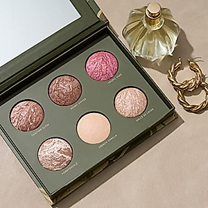 LAURA GELLER NEW YORK Full Face Cheek to Chic Tropical Glow Face Palette 2 Blushes, 2 Highlighters & 2 Bronzers, Includes 6 Full-Sized Shades