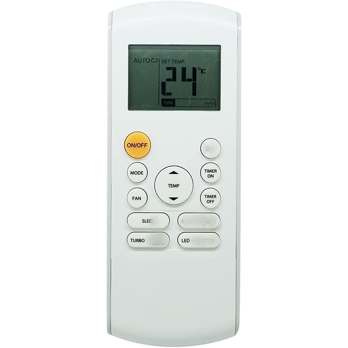 General Replacement Remote Control Fit for RG57A7/BGEF RG57A6/BGEFU1 CR166-RG57A6EU-6 RG57D/BGE RG57B/BGE RG57B2/BGE RG57/BGE RG57A/BGE for Midea MrCool Pioneer Air Conditioner