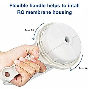MOPUEHEL 150 GPD RO Membrane with Reverse Osmosis Membrane Housing Set, Reverse Osmosis Filter Replacement Kit, RO Membrane Housing Set for DIY RO Water System & Maple Syrup Reverse Osmosis System