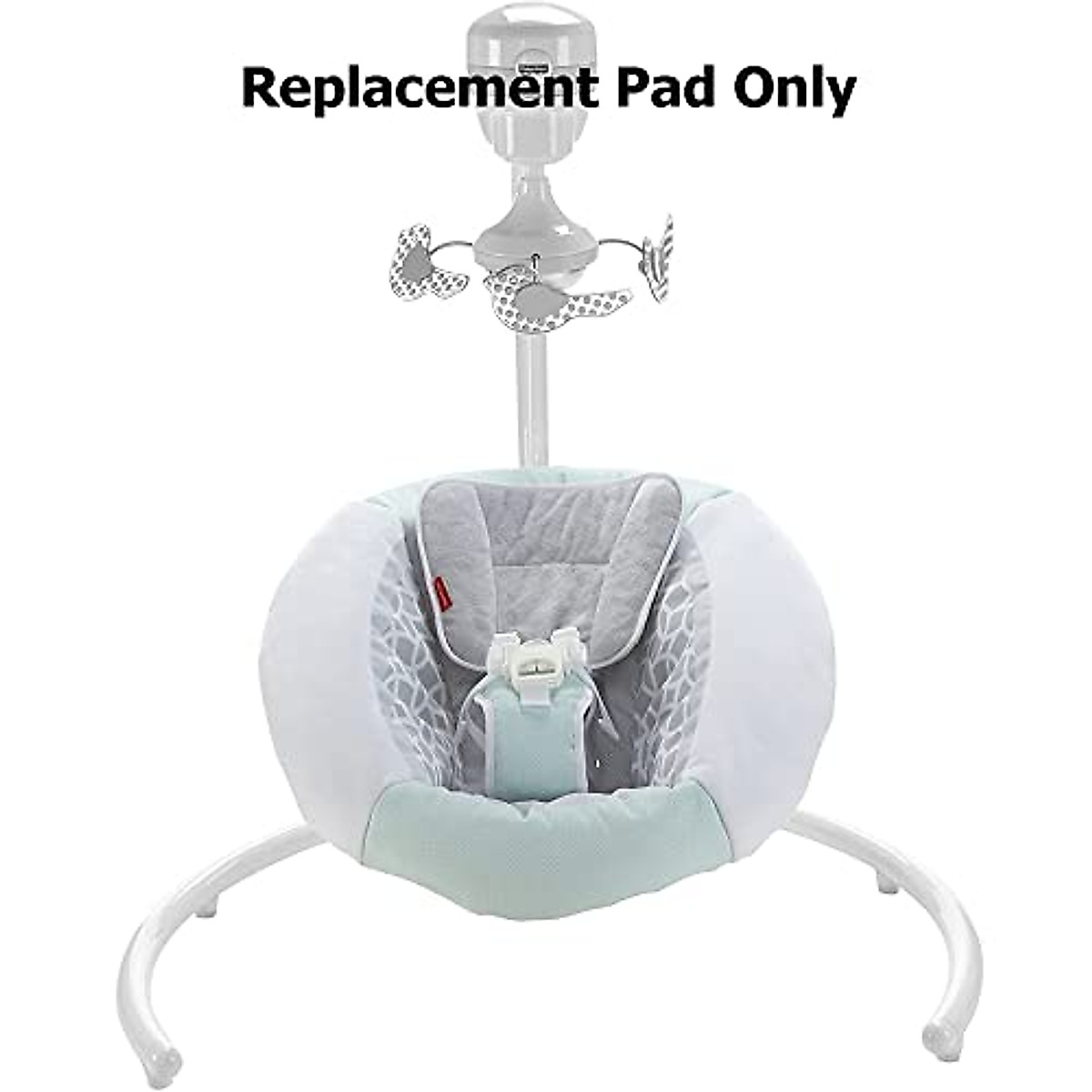 Ele Toys Replacement Part for Fisher-Price Revolve Swing - FBL70 ~ Replacement Pad, Gray, 10.0 ounces