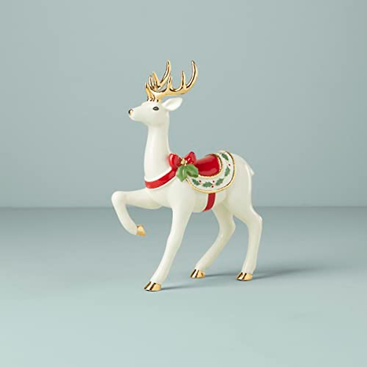Lenox Standing Reindeer Figurine, 0.99, Multi