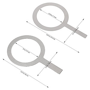 Creme Brulee Ring Stainless Steel: 2Pcs Creme Brulee Metal Ring Brulee Ring Milk Cup Rim Protector Baking Rings Brulee for Tea Dessert Shop Brulee Making