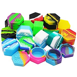 Vitakiwi 26ml Hexagon Silicone Container Non-stick Reusable Jars Multi-use For Food Storage (10)