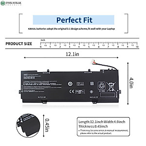 DMKAOLLK KB06XL Battery for HP Spectre X360 15 15-bl012dx 15-bl112dx 15-bl0xx 15-bl1xx 15-bl062nr 15-bl075nr 15-bl102no 15t-bl000 15t-bl100 Series 902499-856 902499-855 902401-2C1 11.55V 77.92Wh