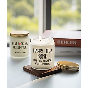 House Warming Presents for New Home- Housewarming Gift, New Home Gifts for Home, Funny Housewarming Gifts, New Home Owner Gift, New House Gift, Lavender Candles (7oz)