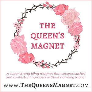 AB Queen Magnet Pageant Contestant Number Sash Fashion Accessory Brooch The Queen's Magnet