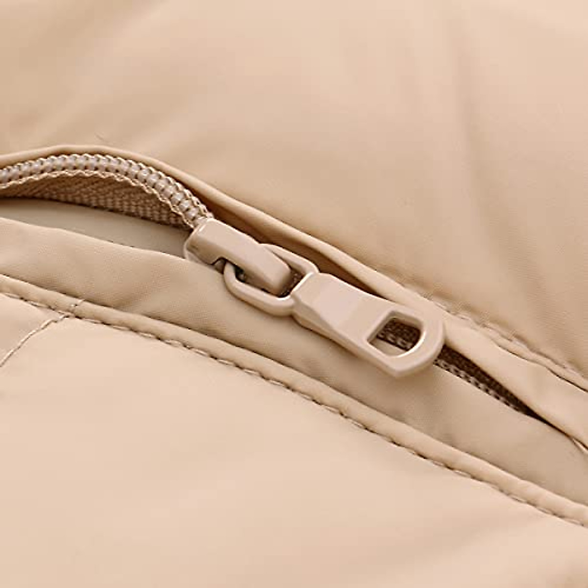 Bebone Newborn Baby Hooded Winter Puffer Snowsuit with Shoes and Gloves (9-12 Months, Brown-1)