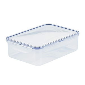 LocknLock Easy Essentials Food Storage lids/Airtight containers, BPA Free, Rectangle-54 oz-for Veggies, Clear