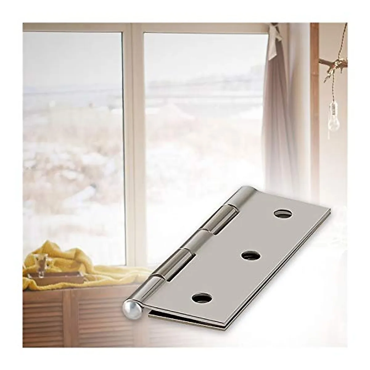 Hinges 20pcs Hinges, Door Hinges, Stainless Steel Butt Hinges, Ball Bearing Hinges, Cabinet Hinges, Suitable for Interior Doors.