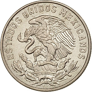 MX 1977 SUPERB MEXICO 1000 PESOS w GREAT AZTEC RULER CUATEMOC & FAMED MAYAN TEMPLE! COIN with HIS BUST INCLUDED AS A FREE BONUS! SCARCE DUO Choice XF-AU (Lightly Circulated)