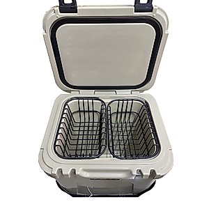 2-Pack Cooler Basket Compatible with Yeti Roadie 24, Dry Goods Wire Cooler Rack Storage Will Keep Smaller Items Dry and Stay Goods High for Roadie 24 Ice Chest Good to Hold Fruit, Utensils, etc