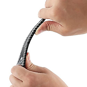 Jawmoy 2 PCS Car Fender Side Vents, Fender Decorative Stickers, Air Flow Intake Hole Grille Auto Exterior Accessories Universal Modification, Air Wing Vent Trim Cover (Carbon Fiber Black)