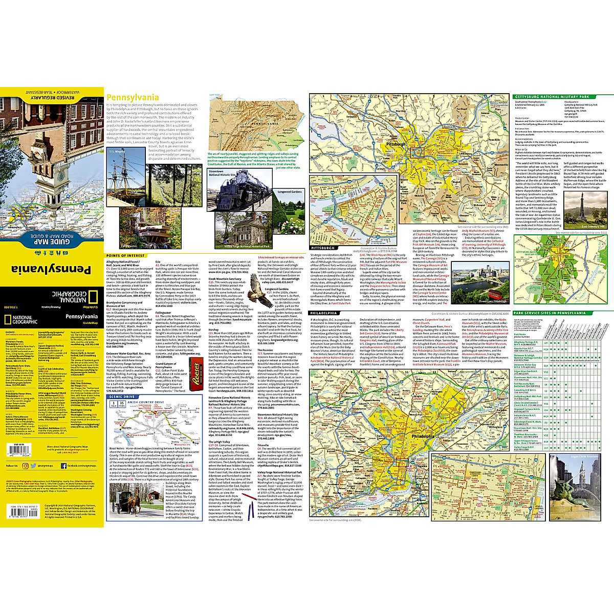 Pennsylvania Map (National Geographic Guide Map)