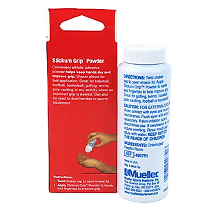 Mueller Stickum Grip Powder 1.25 oz Shaker - Fast & Easy Application! #490751