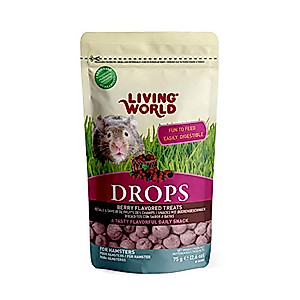 Living World Drops Hamster Treat, 2.6-Ounce, Field Berry