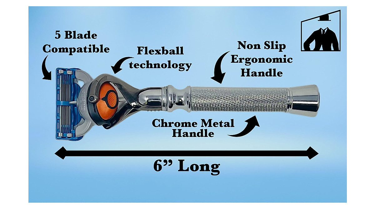 G.B.S Flex Ball Handle Razor - Comfortable & Stylish Shaving Tool