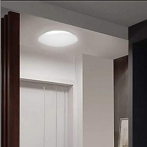 iLett LED 15 Watts Flush Mount Fixture Ceiling Light, Mushroom Shape, Ultra Light Weight, 10.5 inches, 1200lm, 6500K, 85V-265V