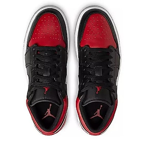 Nike Air Jordan 1 Low Men's Shoes Alternate Bred Toe 553558 066 (us_Footwear_Size_System, Adult, Men, Numeric, Medium, Numeric_10) White/Black