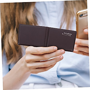 Ciieeo 10pcs Mini Phone Book Credit Card Wallet Mini Pocket Notebook Small Credit Card Wallet Password Book Password Keeper Organizer Pocket Address Book Paper Black Office Phone Book