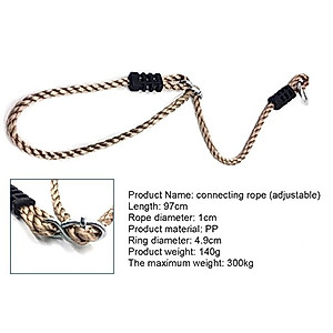 Tree Swing / Hammock Hangings Safer Nylon Rope,Tree Swing Hanging Strap Kit(Holds Up to 650 Lbs.) -Pack of 2（Adjustable）