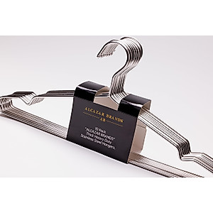 Alcazar Brands Heavy Duty Silver Metal Hangers 10 pcs New