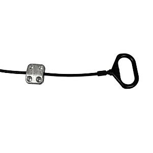 Recliner-Handles D Pull Handle with Cable with 3.25" Exposed Wire and 3mm Barrel, Metal Mounting Bracket Along with 41" Total Length with an Assist Spring S-Tip