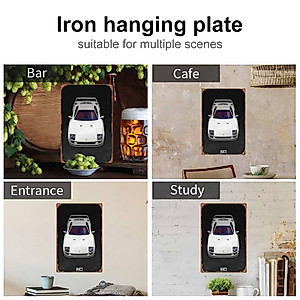 Ferrari F40 Sports posters Retro Metal tin Sign Halloween Tin Sign,Cave,Bar,Club, Home Wall Art Metal Tin Sign 8x12 inches