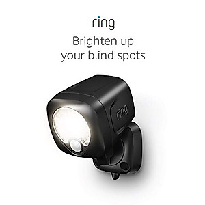 Ring Smart Lighting – Spotlight, Battery-Powered, Outdoor Motion-Sensor Security Light, Black (Bridge required)