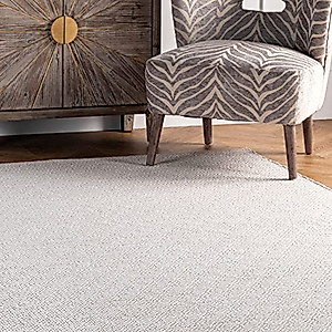 nuLOOM Lorretta Geometric Cotton Area Rug, 6' x 9', Taupe
