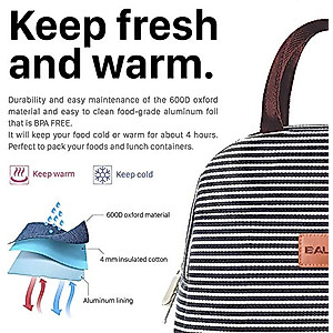 BALORAY Lunch Bag for Women Stylish Lunch Tote Bag Insulated Lunch Bags Lunch Box Insulated Lunch Container