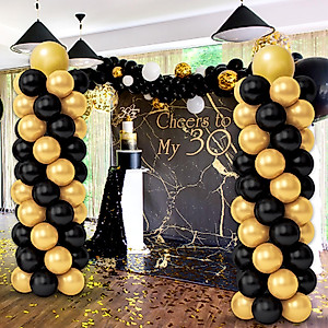 RUBFAC Balloon Column Stand Kit, Set of 2, 6.6ft Height Adjustable Balloon Column Kit, Metal Telescopic Pillar Balloon Stand, Birthday Party, Graduation, Wedding Christmas Decorations