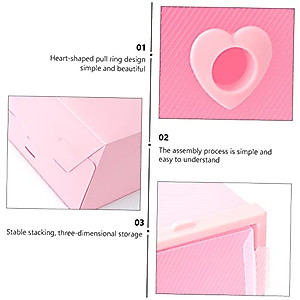 INOOMP 6 Pcs Shoe Storage Box Shoe Box Loafers Drawer Storage Cabinet Socks Container Sneakers Storage Case Toys Container Underwear Organizer Department Store Men and Women Clothing