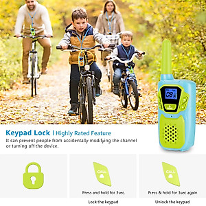 Topsung Walkie Talkies for Kids Adults Long Range Rechargeable 2 Pack, USB Walkie Talkies for Teen Girls Boys Age 3-12, NOAA 2 Way Radio Walkie Talkies for Family Camping Hiking Boating Fishing