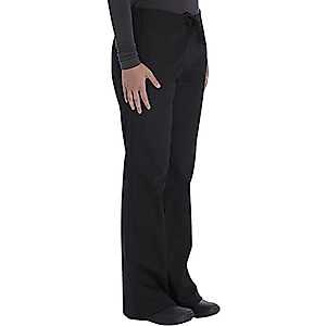 Vital Threads Womens Scrubs Set V-Neck Top & Drawstring Pant, VT514C, S, Black