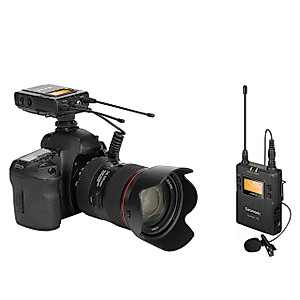 Saramonic UwMIC9 96-Channel Digital UHF Wireless Lavalier Microphone System, Includes RX9 Portable Receiver, TX9 Bodypack Transmitter