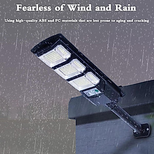 Solar street light outdoor light-324LED, 1600lm IP67 outdoor waterproof street light, with installation bracket, motion sensor courtyard light, garden, parking lot, barn lighting, from dusk to dawn.