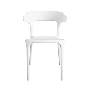 Novogratz Poolside Collection, Felix Stacking Dining Chairs, Indoor/Outdoor, 2-Pack, White