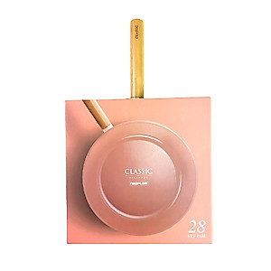 Neoflam 11" Nonstick Pink Color Pan for Stove Top and Induction | Wood Handle | Made in Korea (11" Pan)