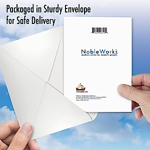 NobleWorks - Funny Milestone Birthday Greeting Card with Envelope (4.63 x 6.75 Inch) - Turning Forty C9272MBG